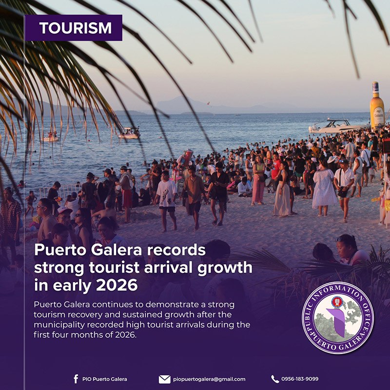 Puerto Galera record strong tourist arrival growth in early 2026 ...